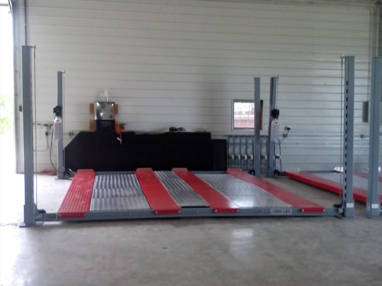 Side-By-Side Parker Portable 4 Post Hoist | Hero Hoists QLD